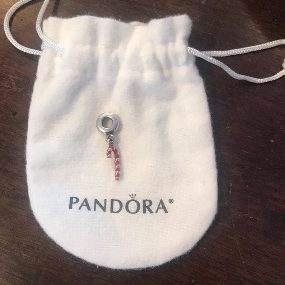 Pandora | Jewelry | Pandora Sterling Silver Candy Cane Charm | Poshmark